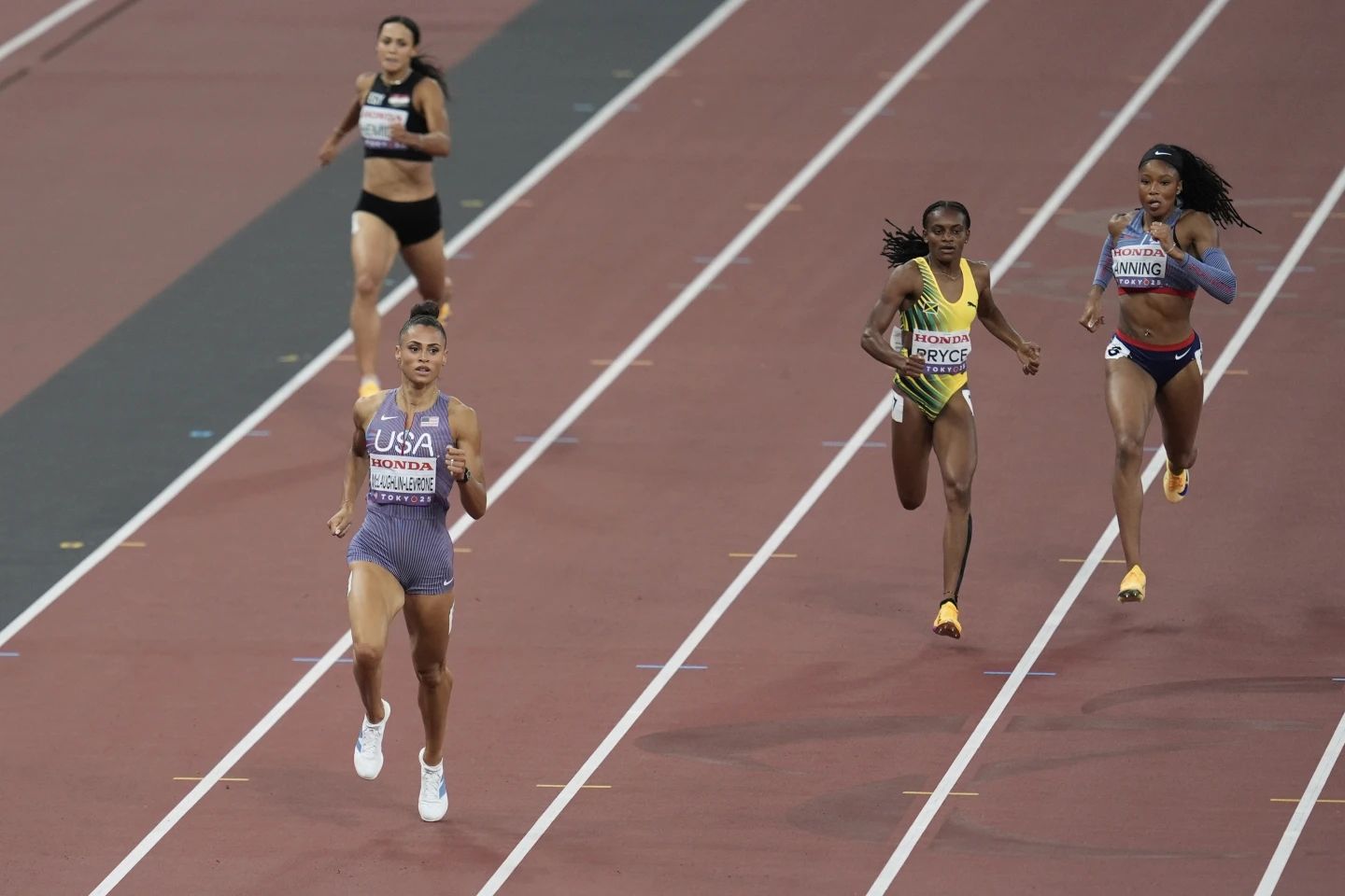 Sydney McLaughlin-Levrone breaks American 400m record at World ...