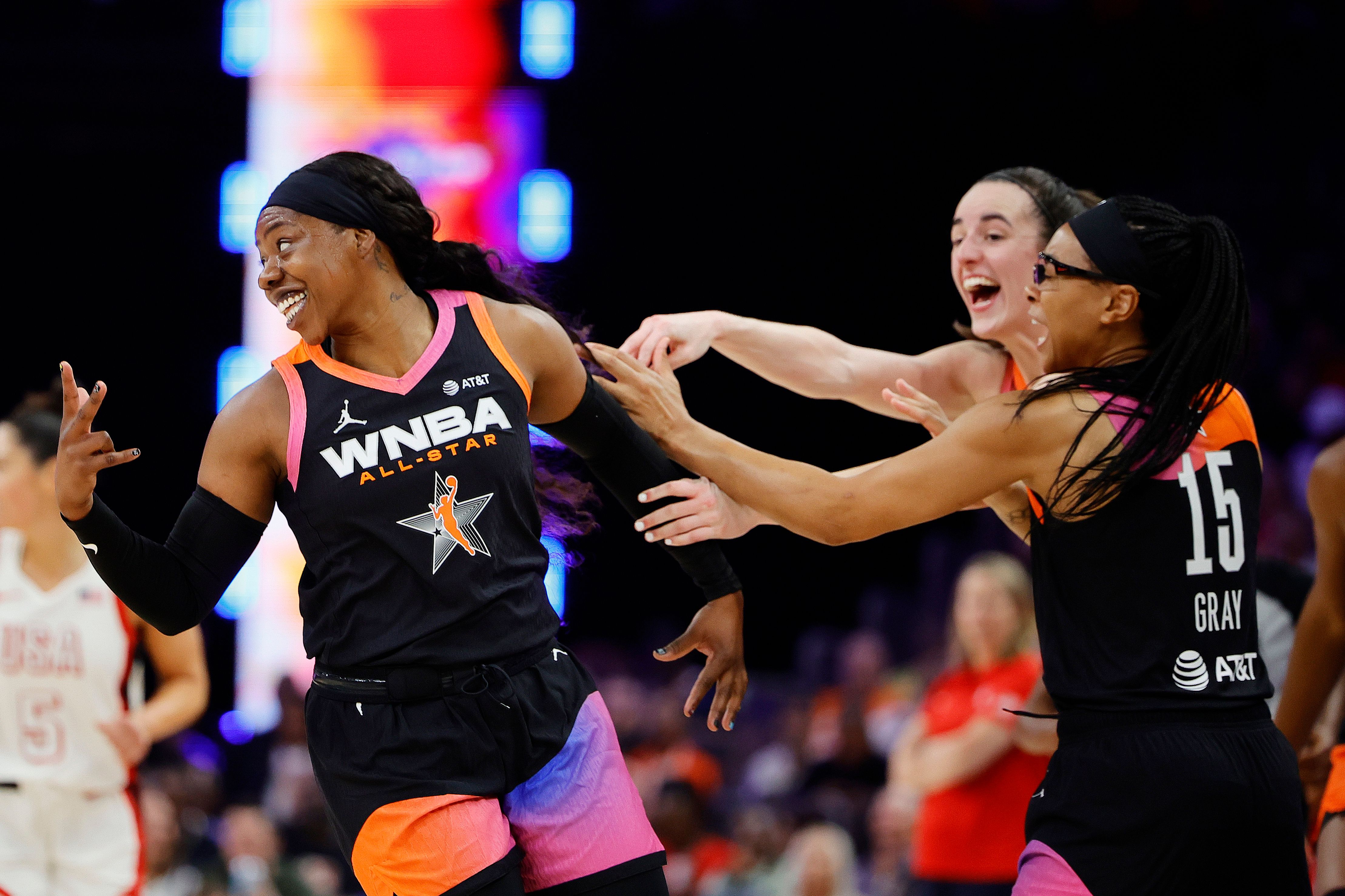 Team WNBA upsets Team USA for the second time in spicy All-Star Game ...
